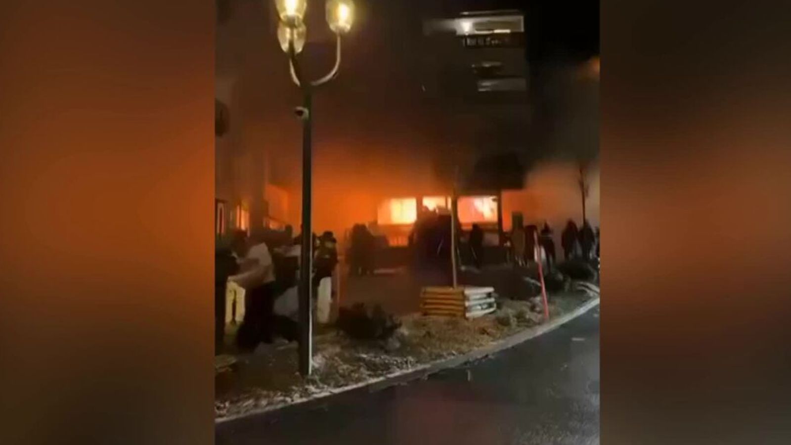 Footage of fire at Switzerland ski resort bar | News UK Video News ...