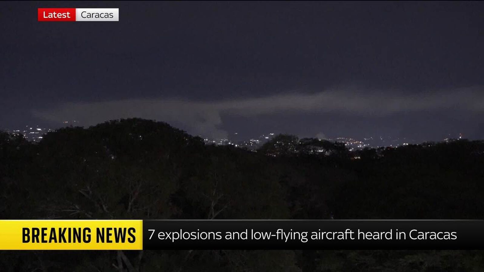 Stuart Ramsay on Caracas explosions | World News | Sky News