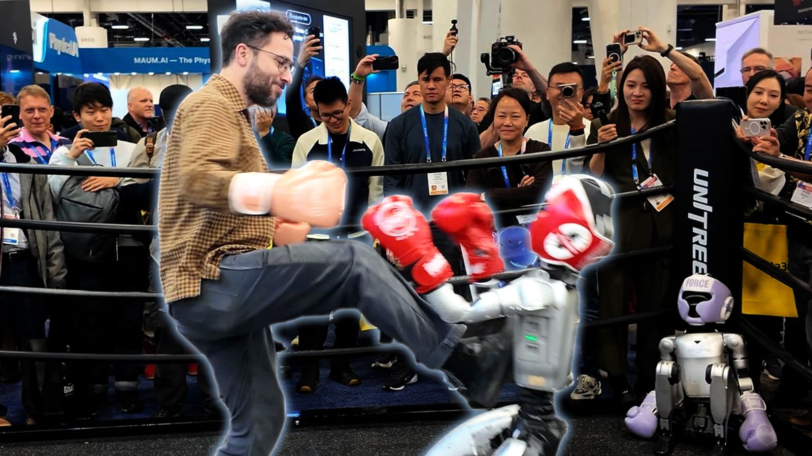Why is a Sky reporter having a punch-up with a robot at CES? | Science ...