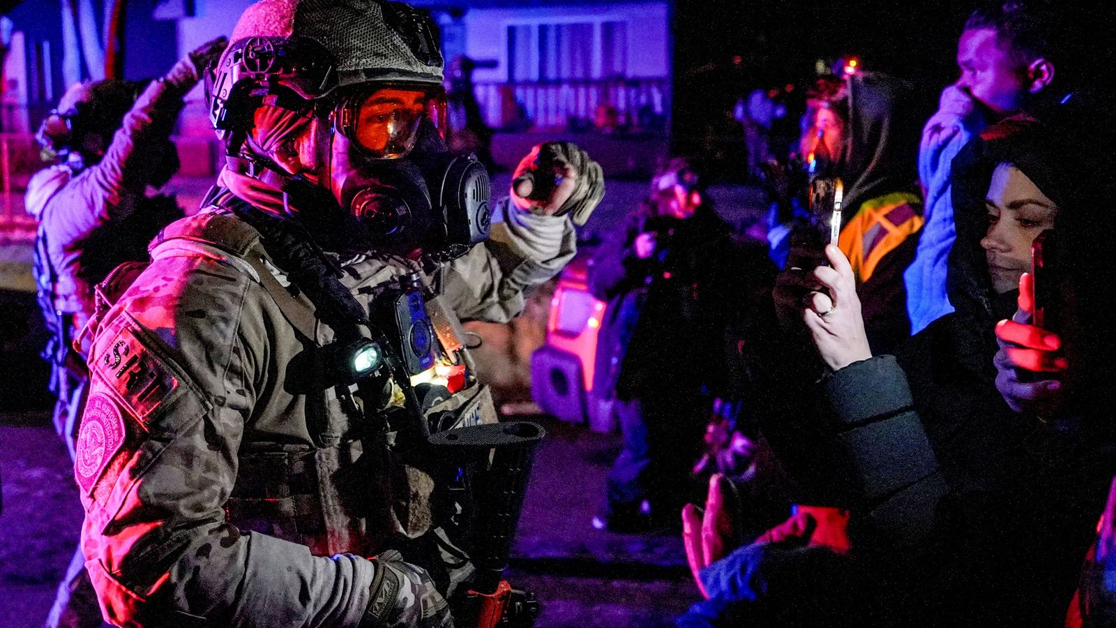 Flashbangs, tear gas, tensions: Public anger toward ICE continues in ...