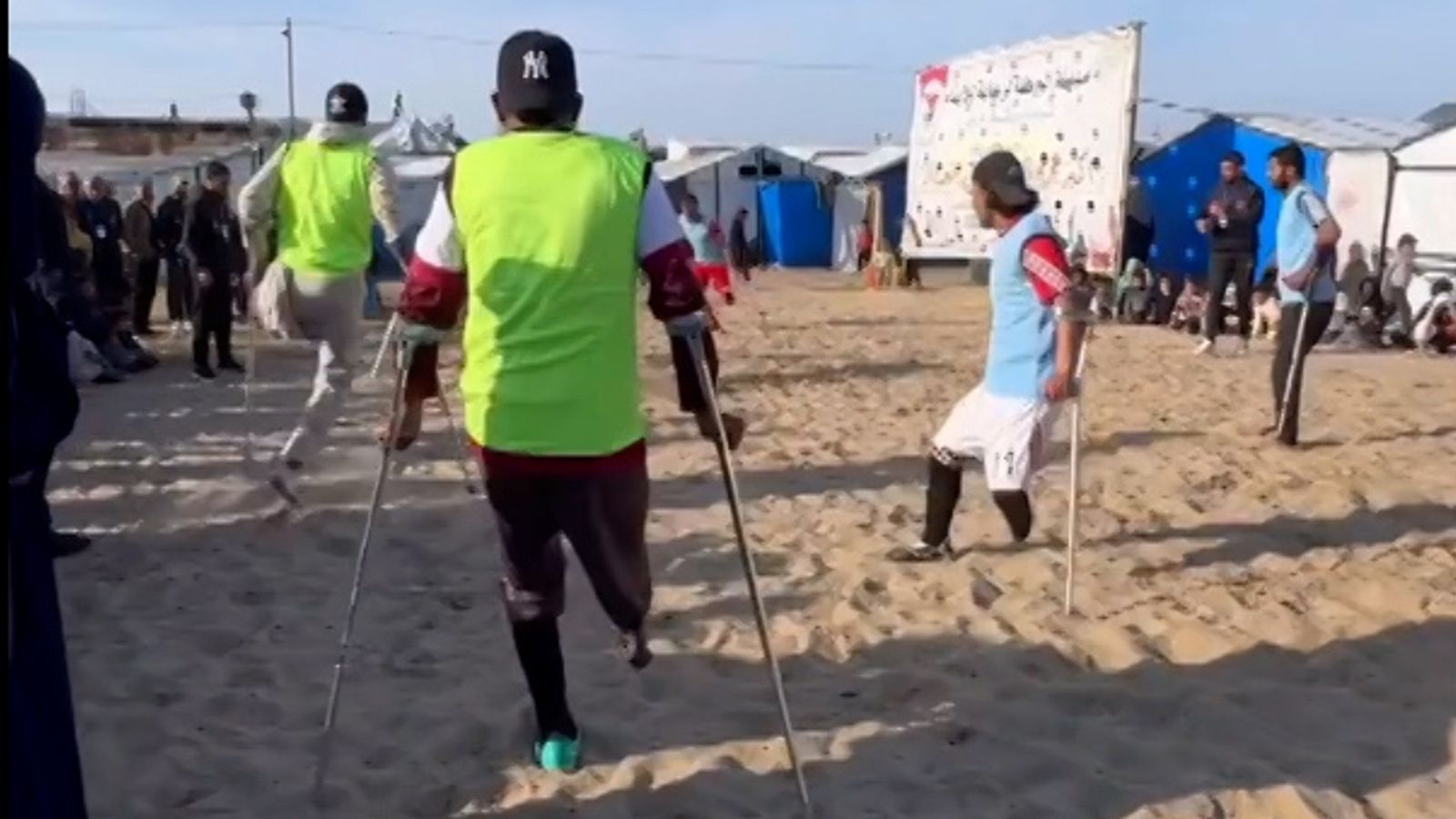 Palestinian amputees host football match in Khan Younis | World News ...