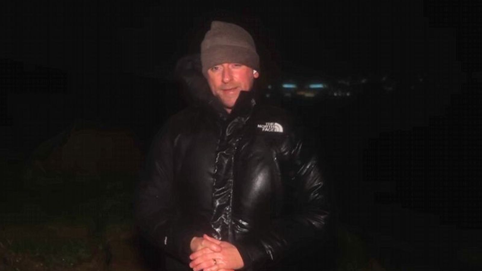 Sky News correspondent braves high winds inside the Storm Goretti’s ...