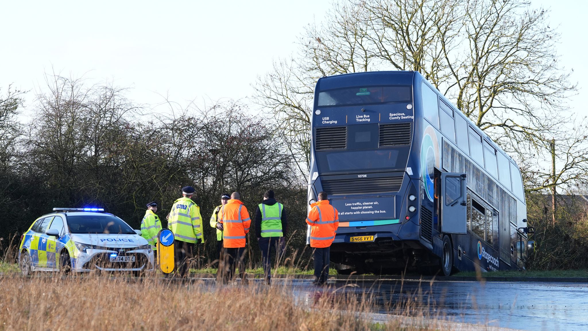 School bus crashes into ditch in Kent | UK News | Sky News