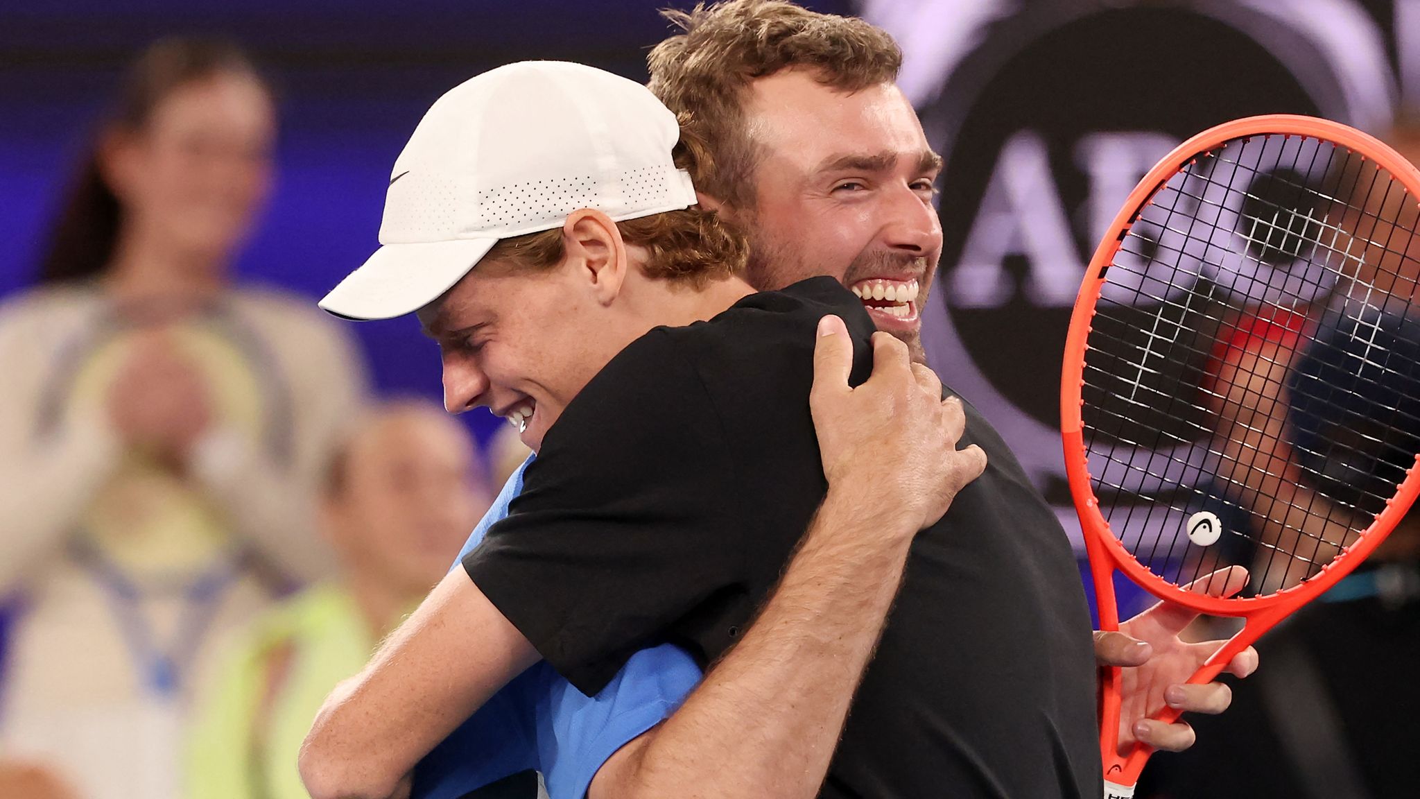 Amateur tennis player Jordan Smith beats Jannik Sinner as he wins One ...