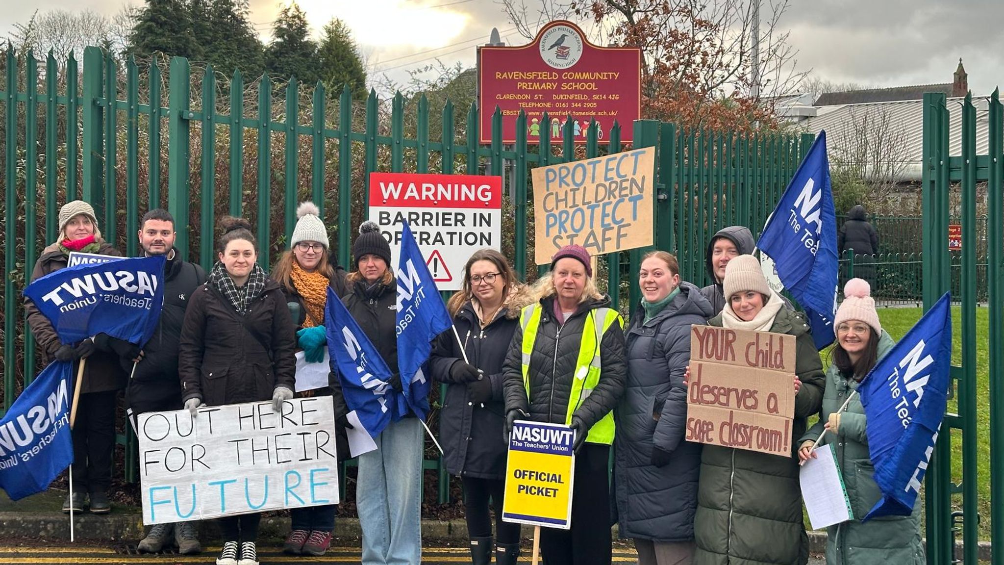 Teachers strike over 'culture of violence by pupils' at two Greater ...