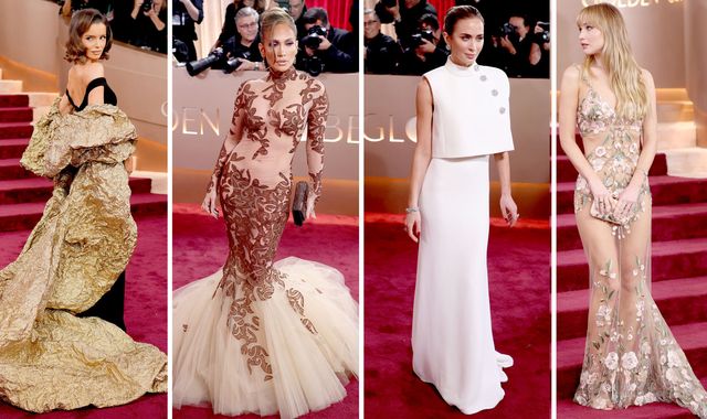 Golden Globes fashion: Stars shun colour on the red carpet - 3FM Isle ...