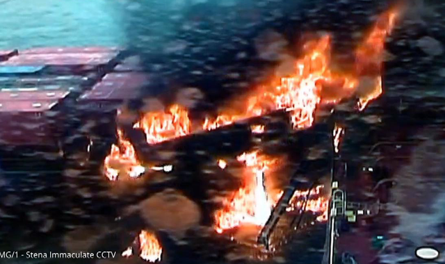 Footage of explosion as ship crashes into tanker shown in court ...