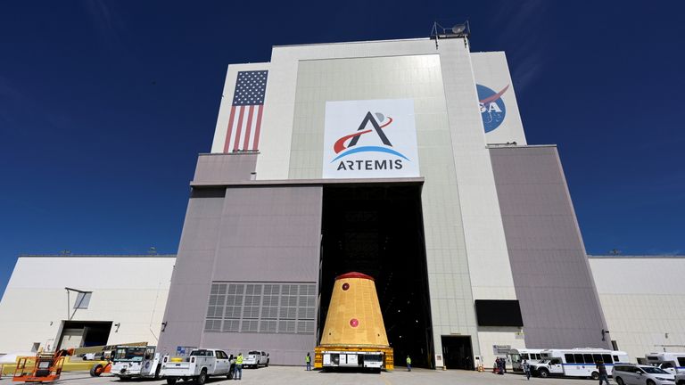 Artemis mission live: NASA's mega-rocket begins painstaking crawl ...