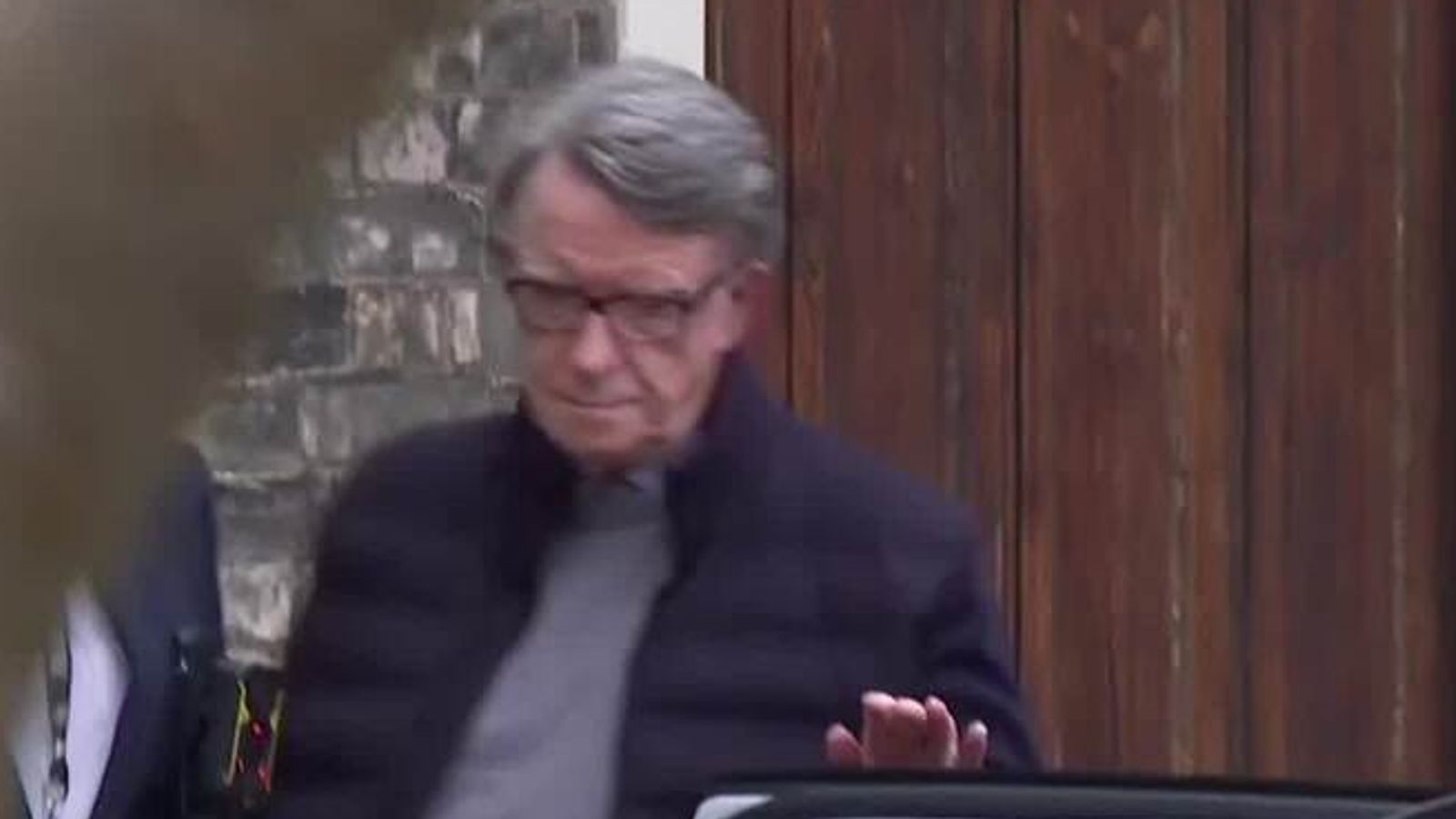 'Face like thunder' as Mandelson led away | News UK Video News | Sky News