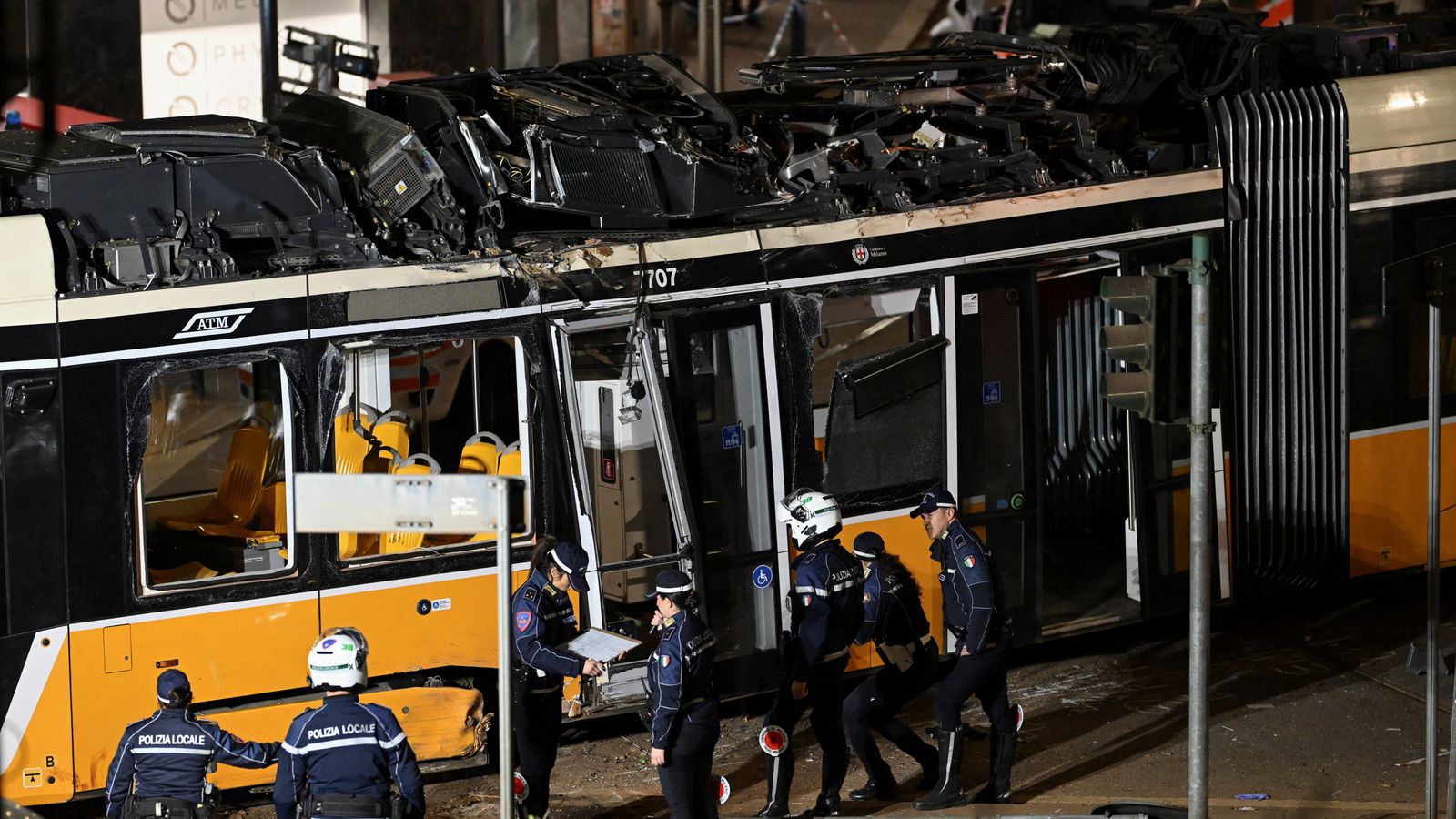 Tram derailment leaves two dead and dozens injured | World News | Sky News