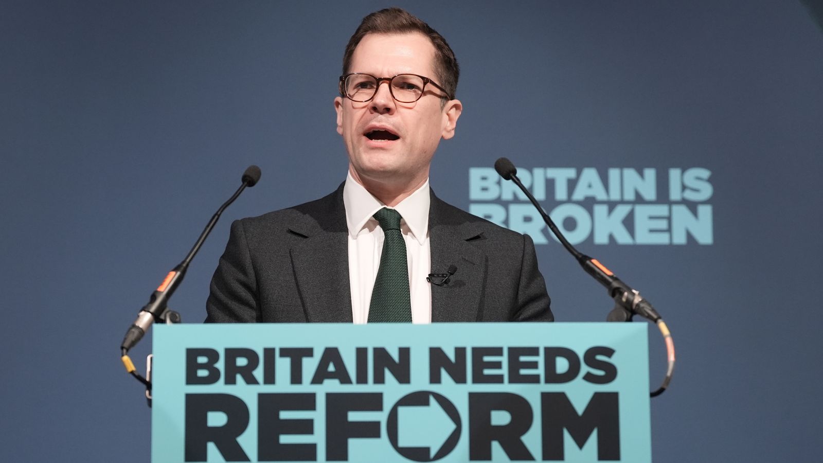 Robert Jenrick delivers first speech after being named Reform's ...