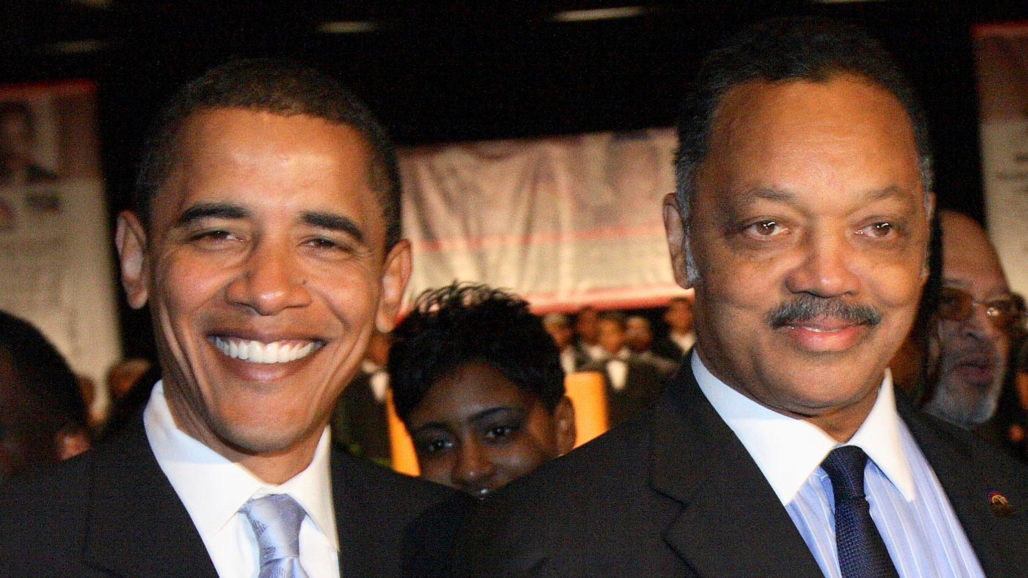 Barack Obama pays tribute to 'true giant' Jesse Jackson - after Donald ...