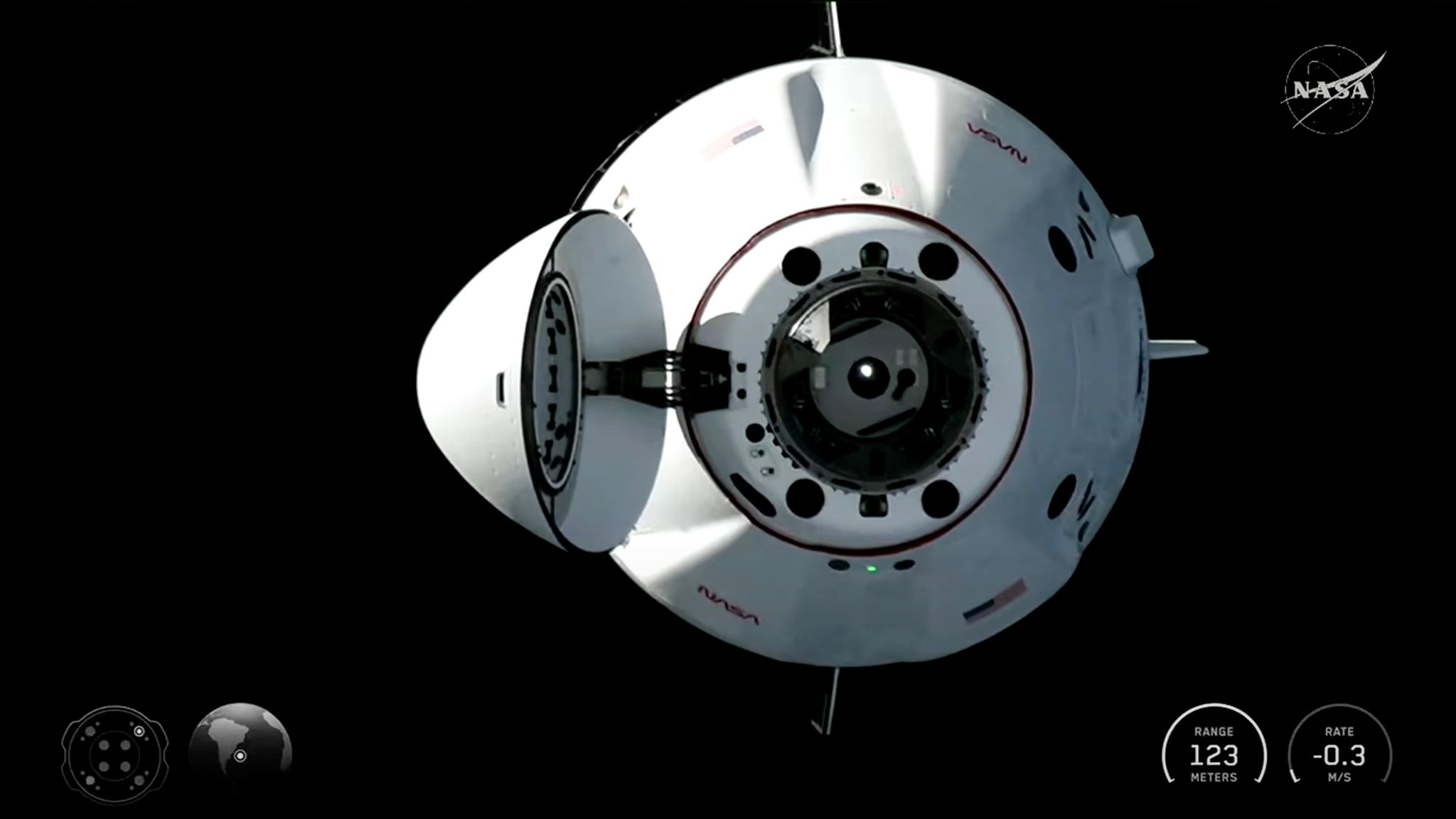 Four new astronauts arrive at the International Space Station to ...