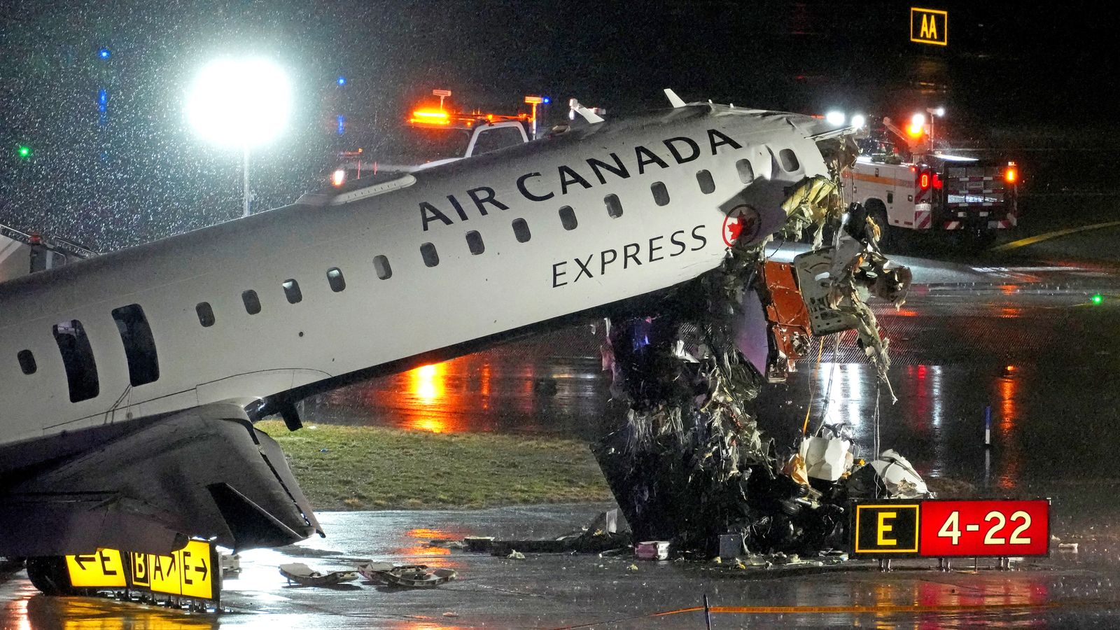 Pilot and co-pilot killed at New York airport after collision with fire ...
