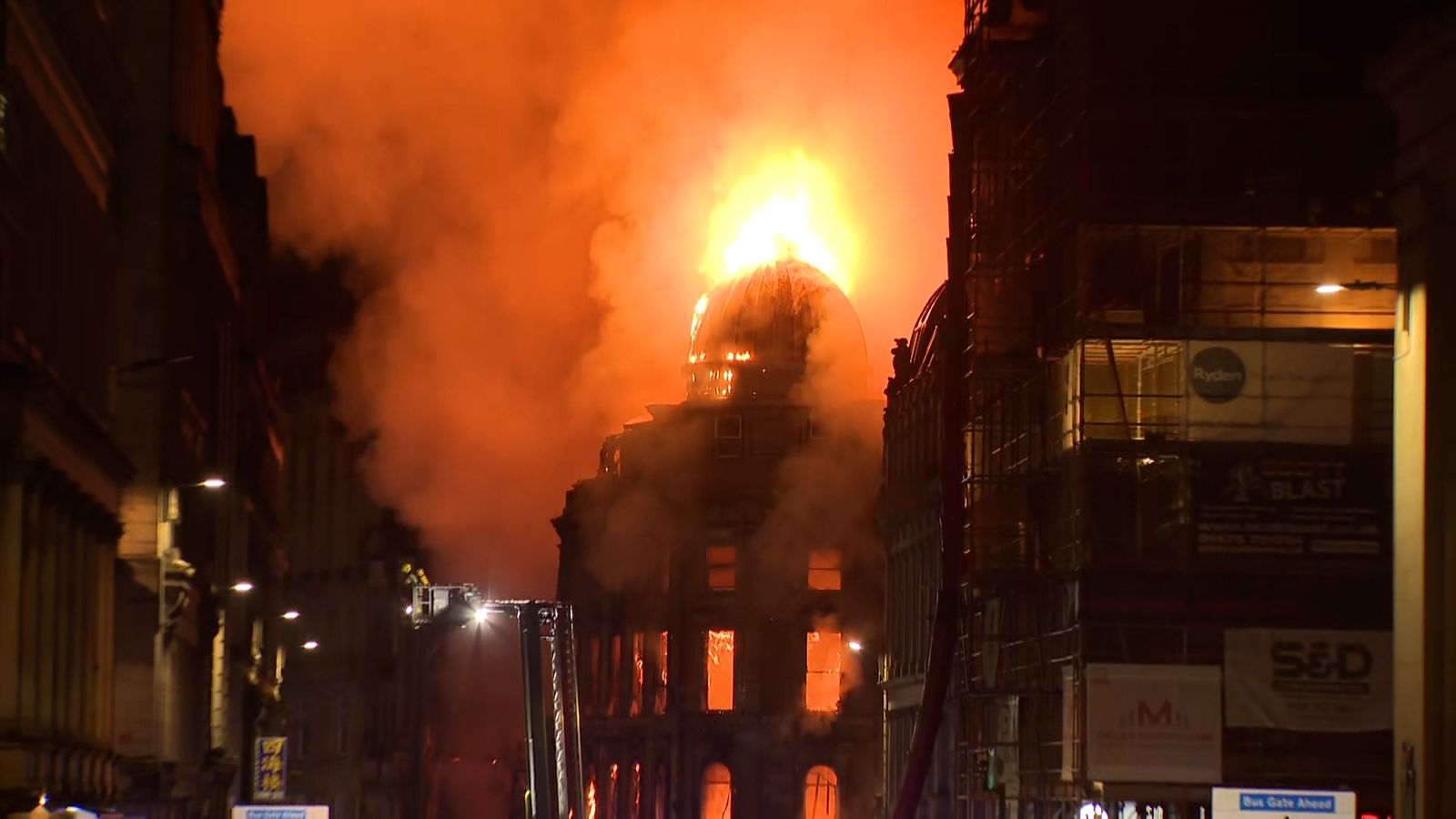 Huge fire breaks out near Glasgow Central railway station | UK News ...