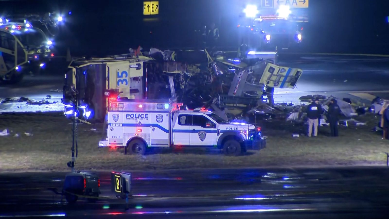 At least two killed after plane crashes into a fire engine at New York ...