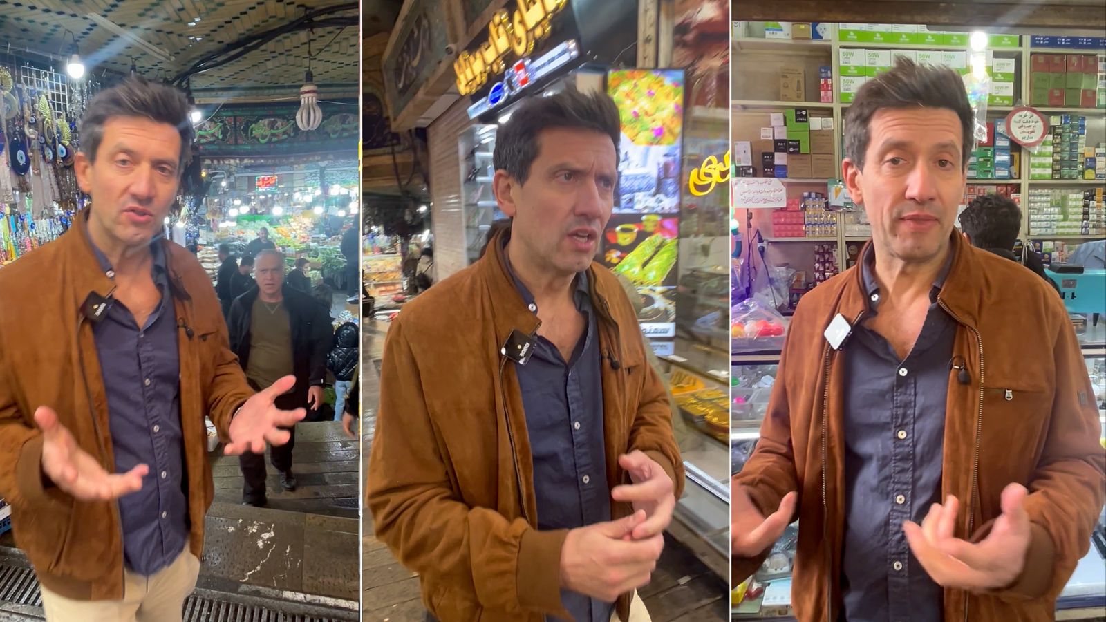 Life inside Iran: Sky’s Dominic Waghorn visits Tajrish Bazaar in Tehran ...