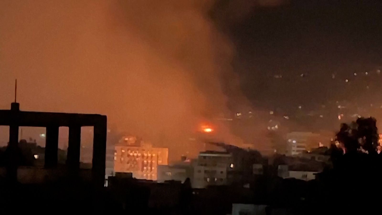 Explosions heard and rising smoke seen as Israeli missiles hit Beirut ...