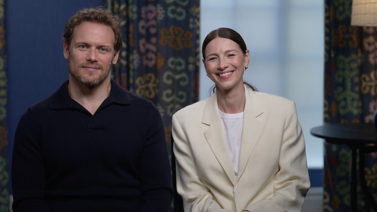 Catriona Balfe and Sam Heughan on Outlander final series | Ents & Arts ...