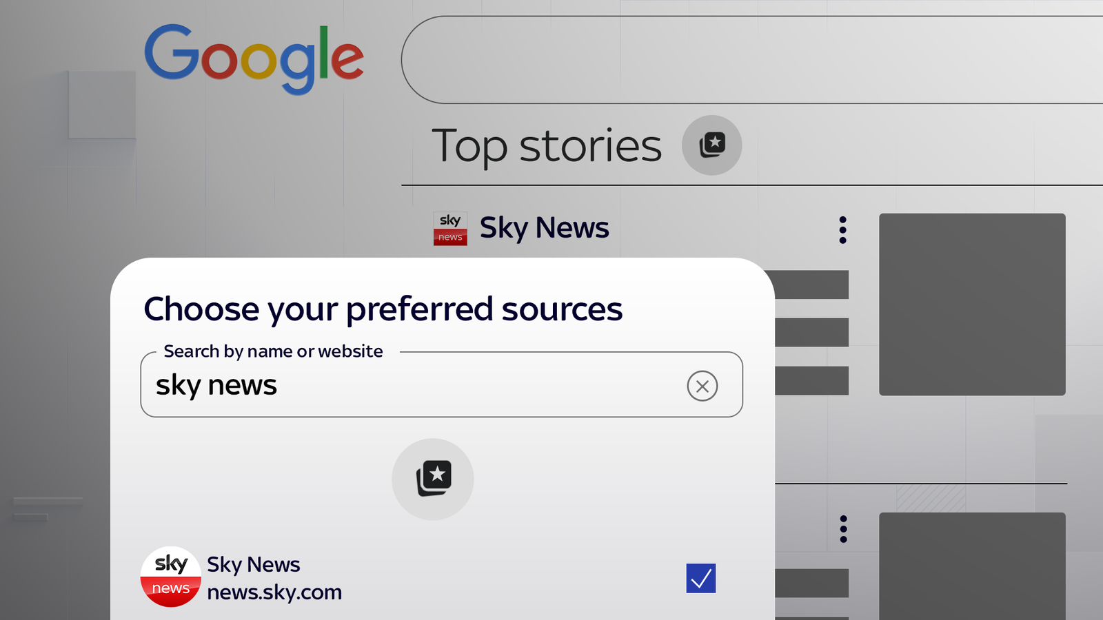 How to make Sky News your preferred news source on Google | UK News ...