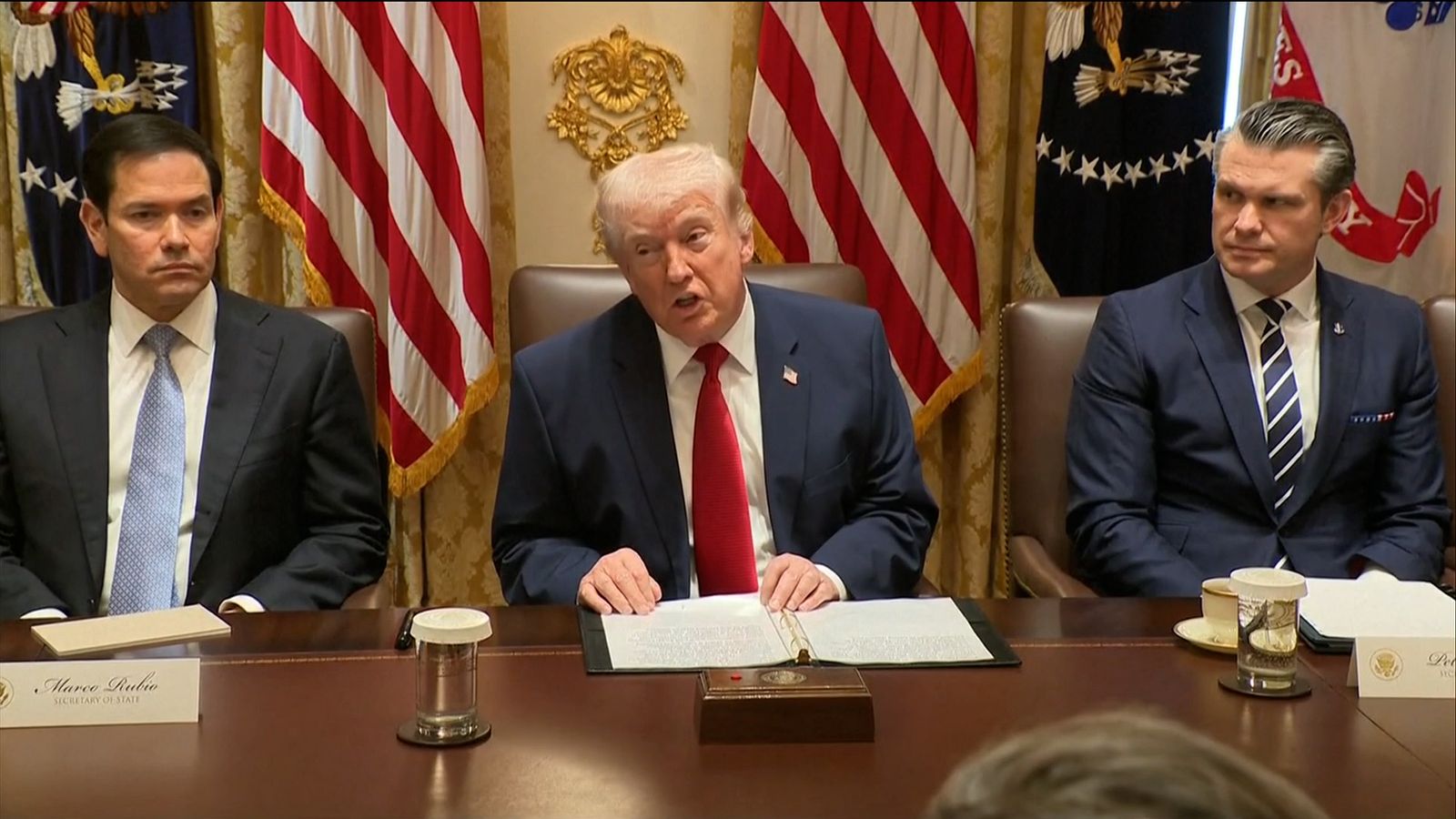 Trump repeats claims US is winning war against Iran | World News | Sky News