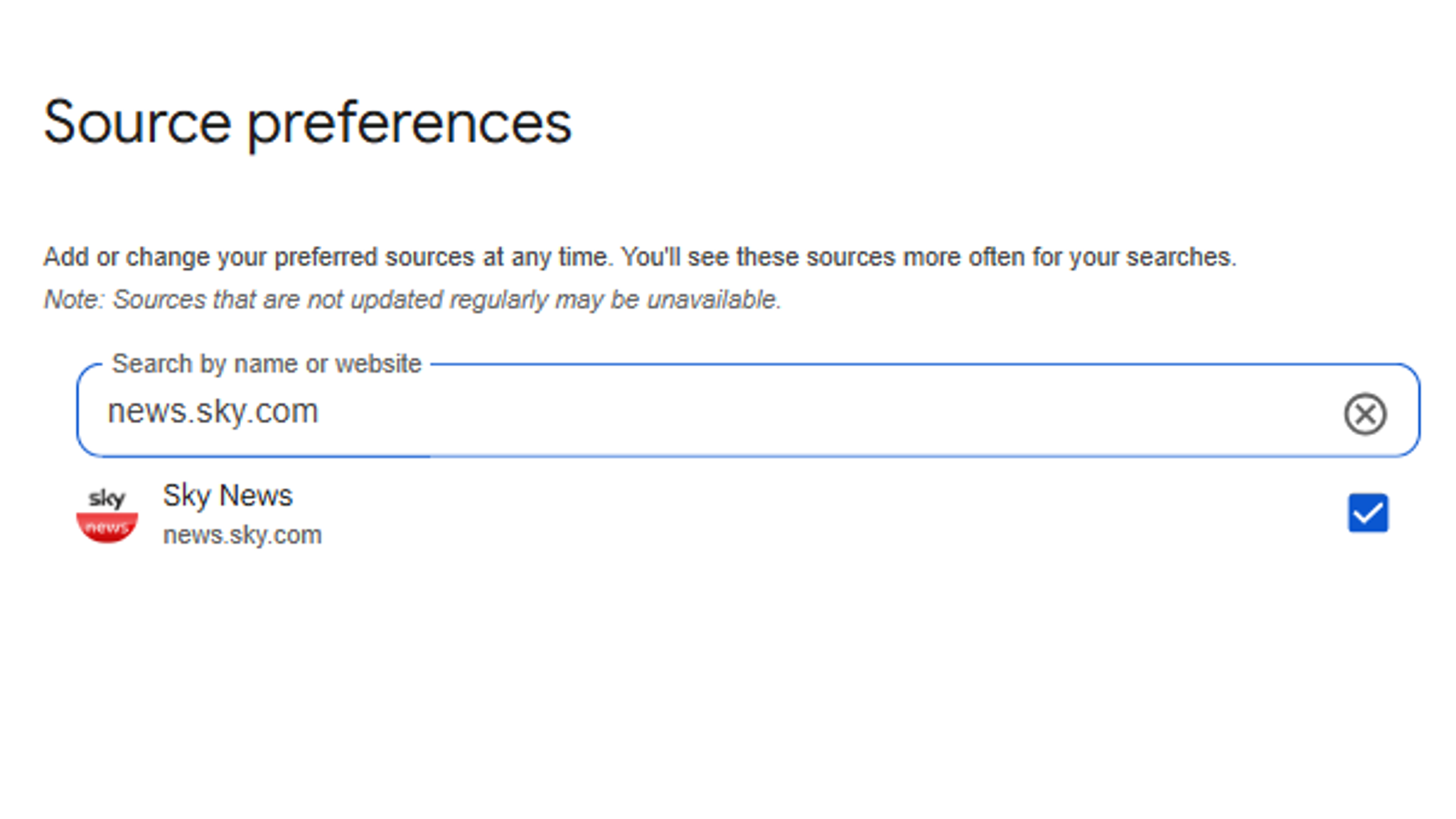 How to make Sky News your preferred news source on Google | UK News ...