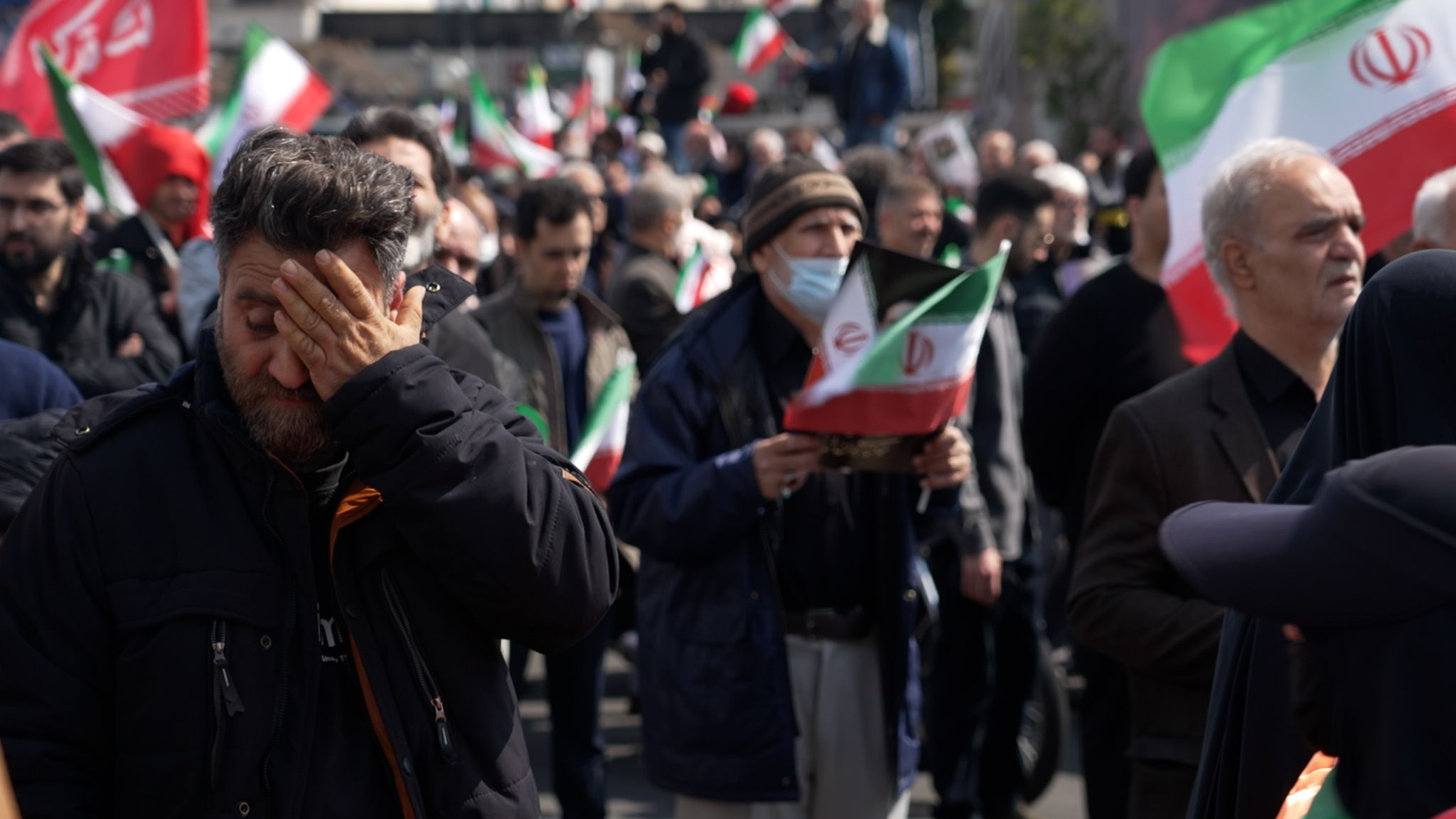 Iranians out in strength as thousands attend funeral for security chief ...