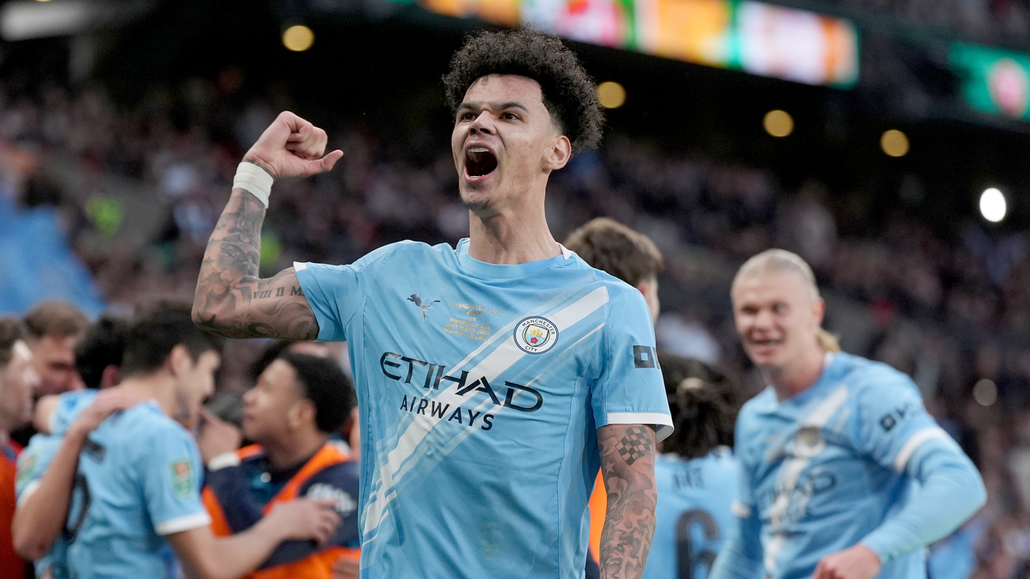 Manchester City stun Arsenal to win Carabao Cup final as O'Reilly ...