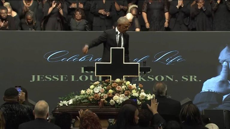 Jesse Jackson funeral latest: Obama takes swipe at 'those in high ...