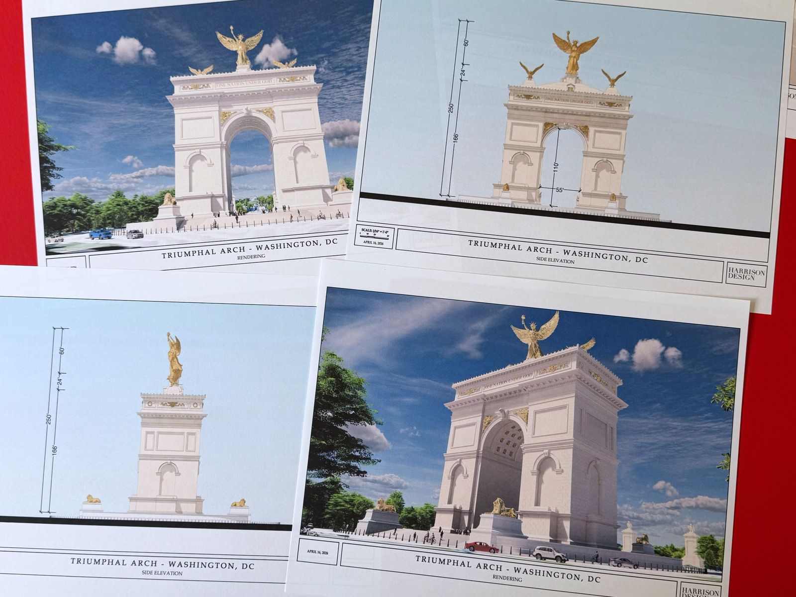 Design of Donald Trump's 'greatest and most beautiful' triumphal arch ...