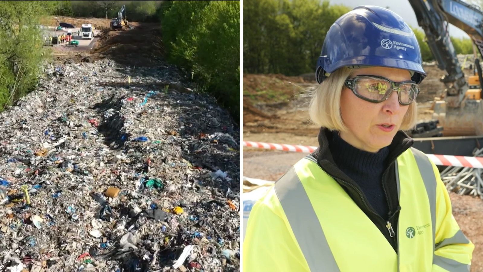 Who should pay to clean up massive illegal waste dumps? | UK News | Sky ...