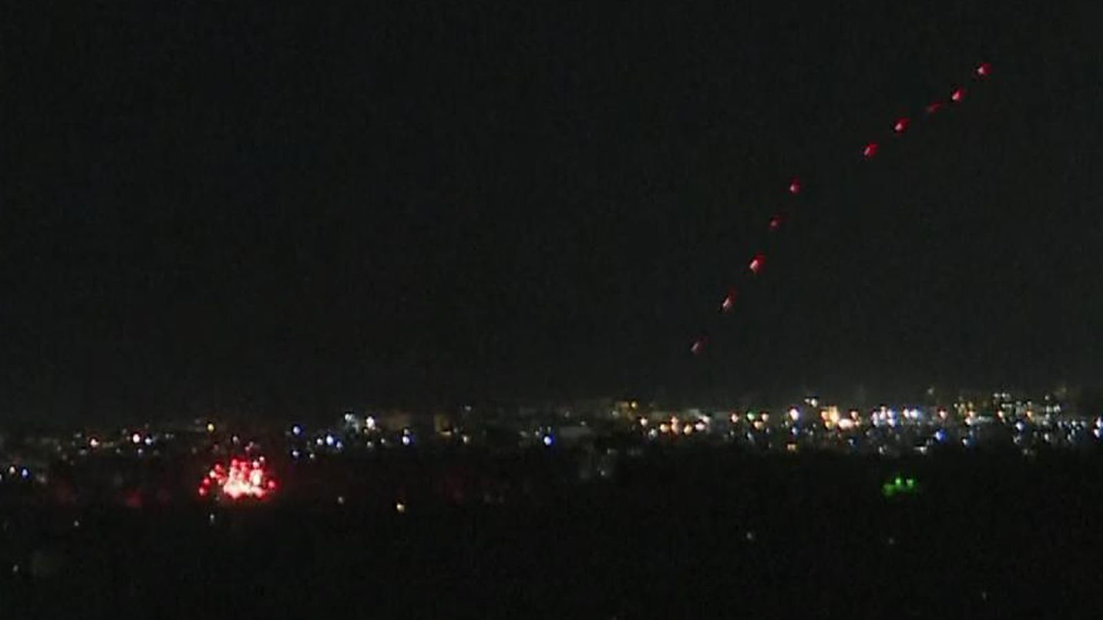 Gunfire, flares and fireworks on Beirut skyline as Lebanon ceasefire ...