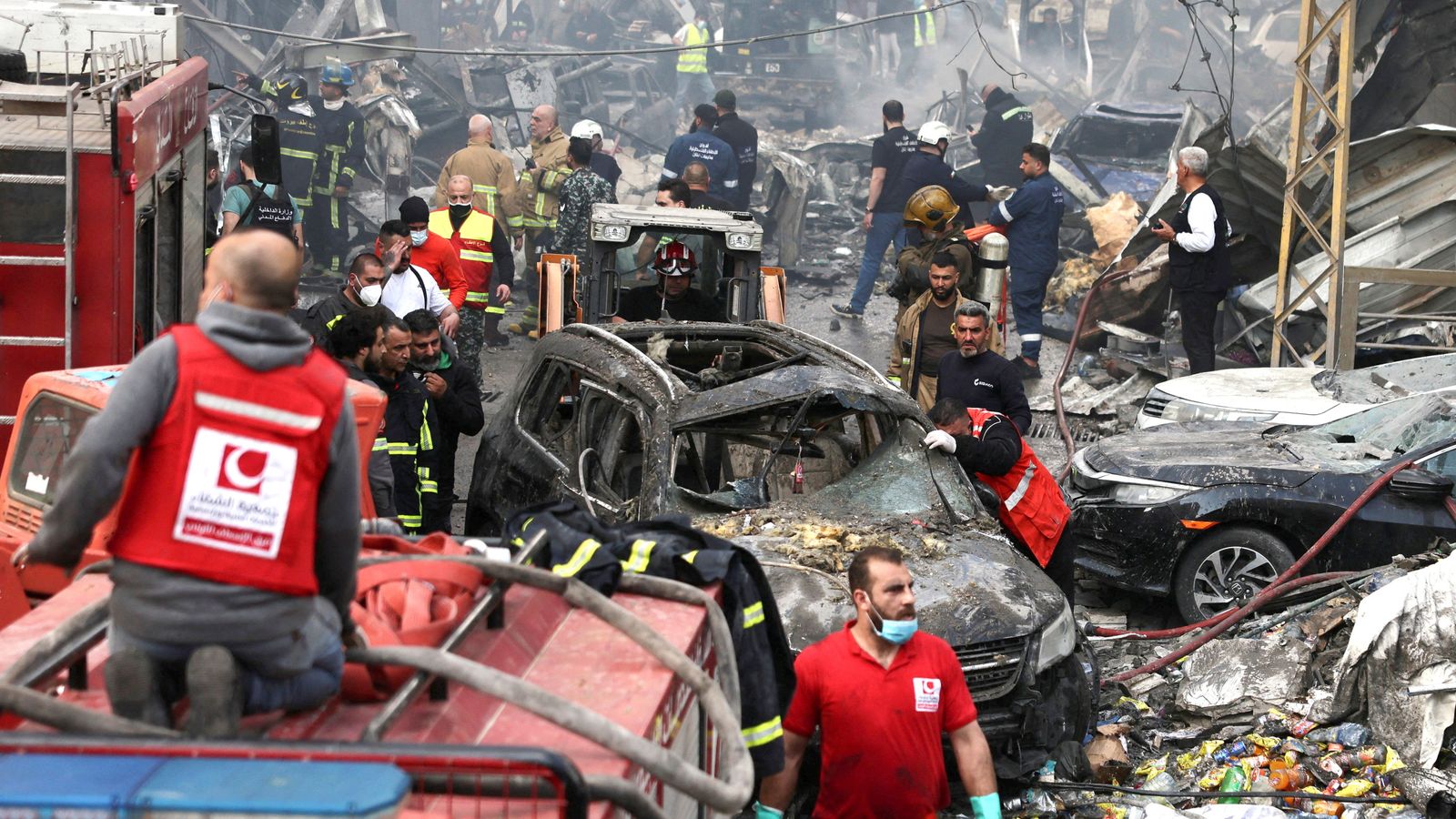Lebanon hit by wave of Israeli strikes | World News | Sky News