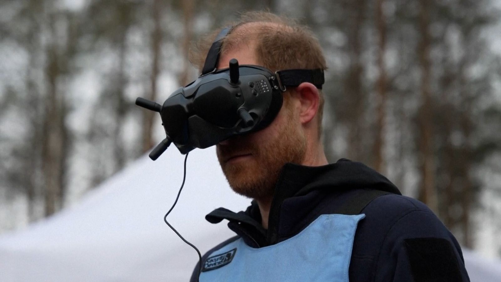 Prince Harry visits Ukraine with Halo Trust | News UK Video News | Sky News