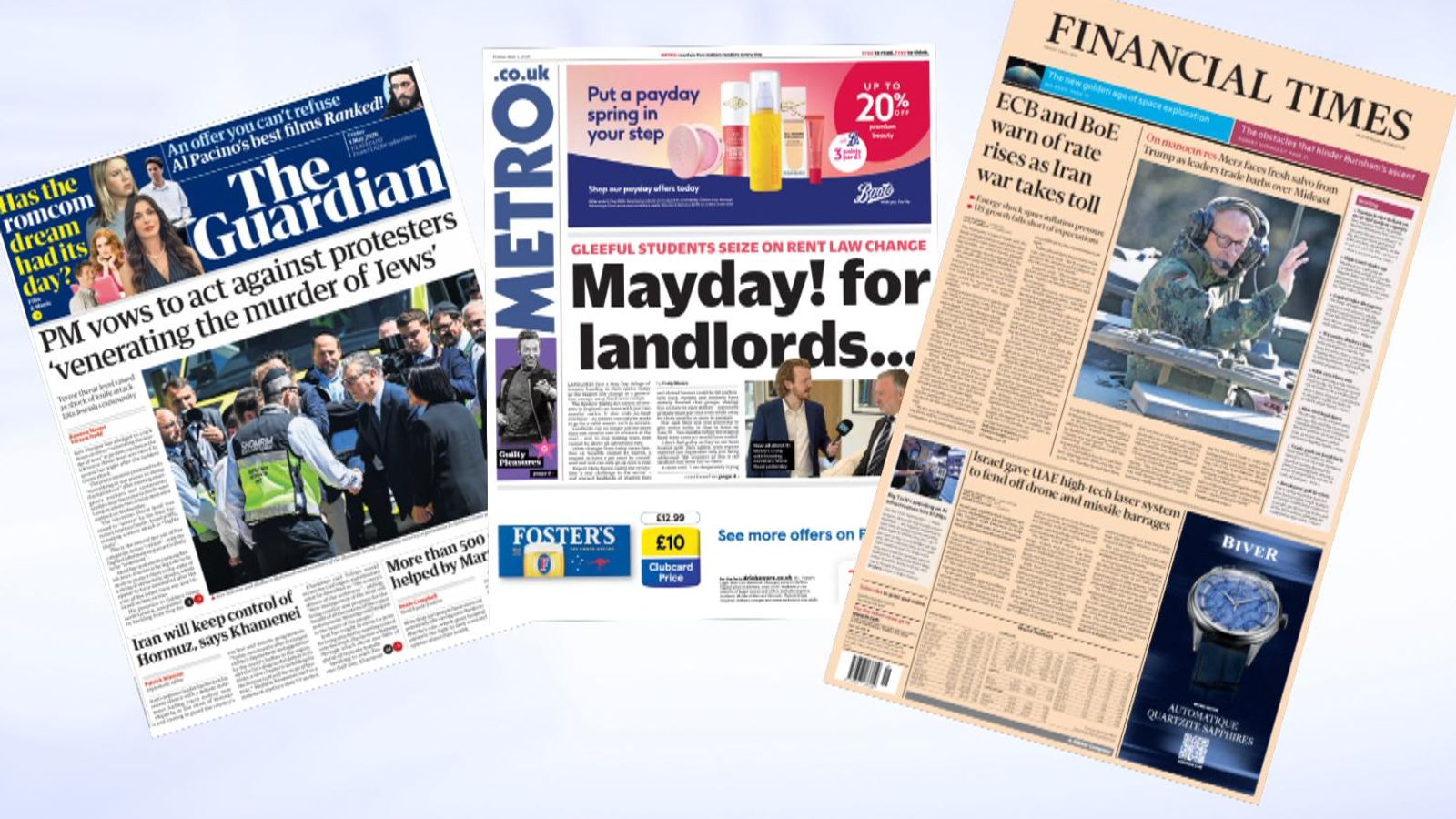 The Wrap: Friday's papers | News UK Video News | Sky News