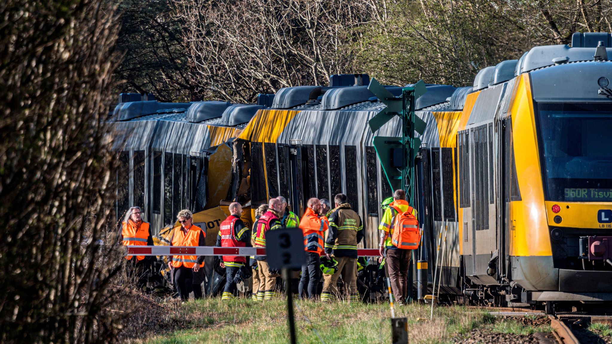 Five people critically injured in Danish train crash | World News | Sky ...