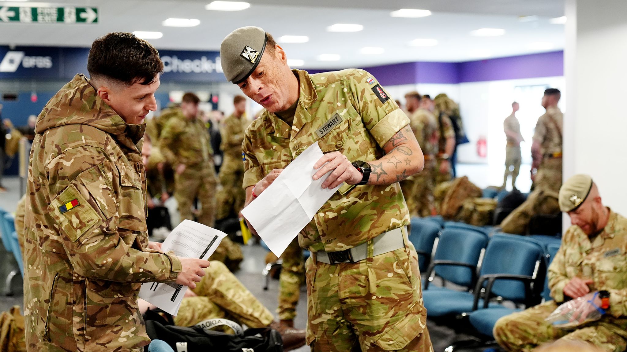 More than 1,400 British troops cross to Europe by civilian ferry ahead ...