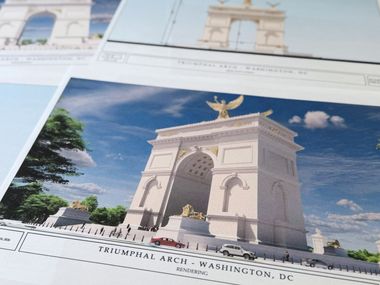 Design of Donald Trump's 'greatest and most beautiful' triumphal arch ...