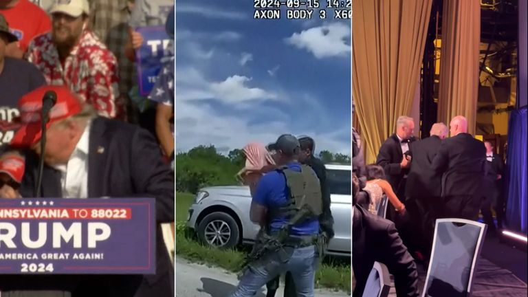 The threats against Trump's life over the years | Trump News | Sky News