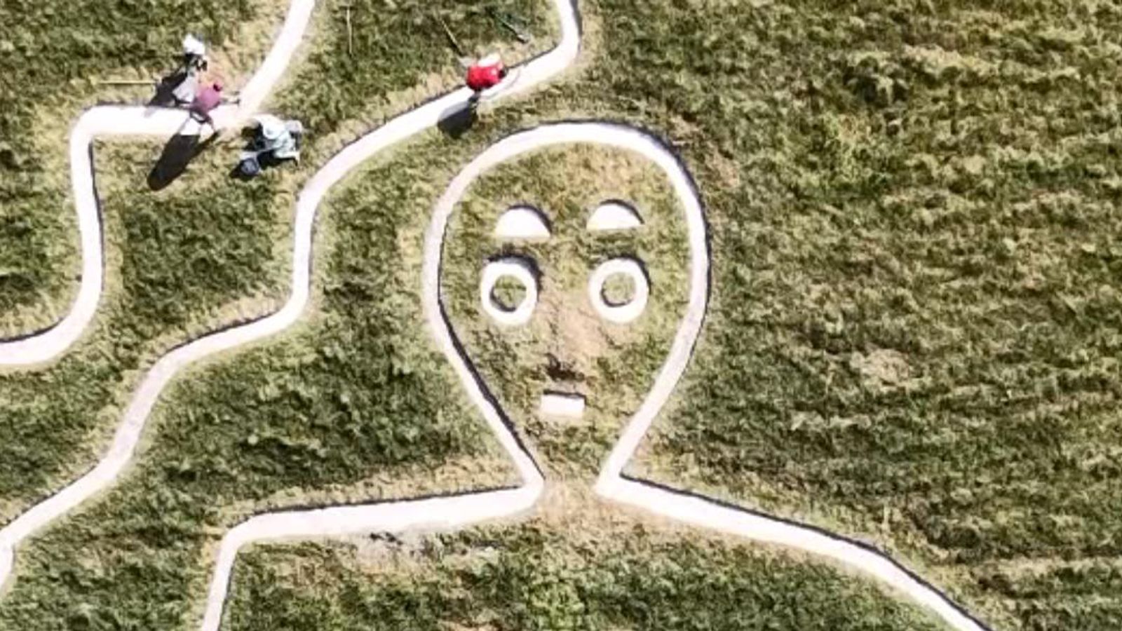 Cerne Abbas Chalk Giant has 17-tonne makeover | Science, Climate & Tech ...