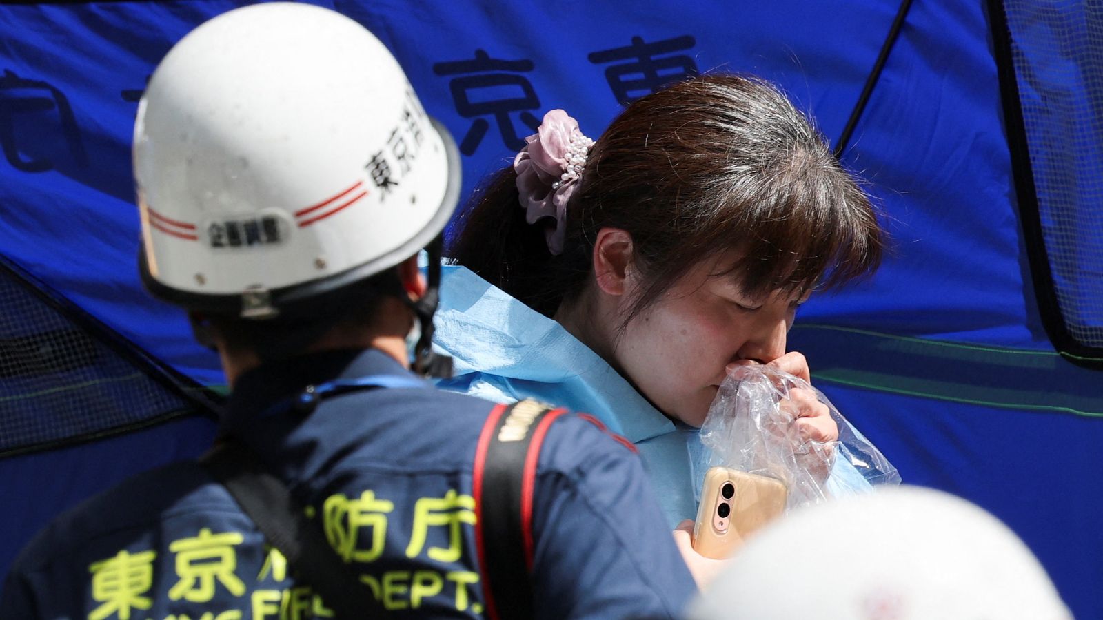 More than 20 people taken to hospital after unknown substance sprayed ...