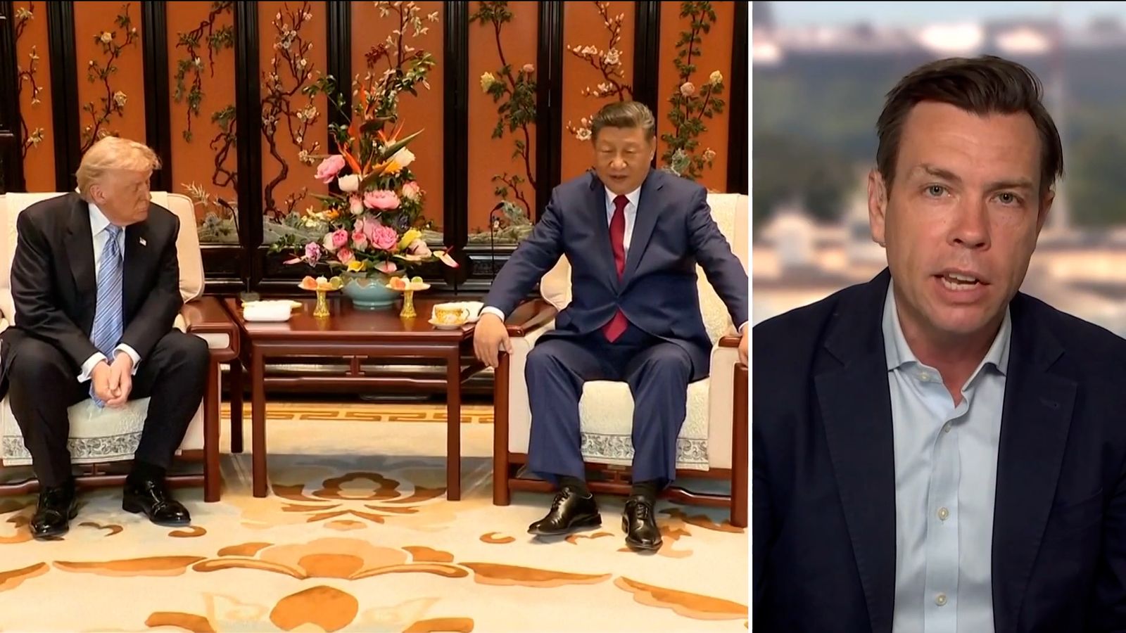 Why did Xi look 'happy' during Trump’s visit? | World News | Sky News