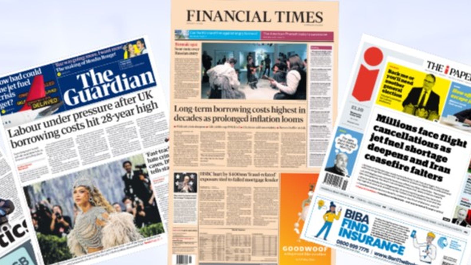 Wednesday's newspaper front pages | UK News | Sky News