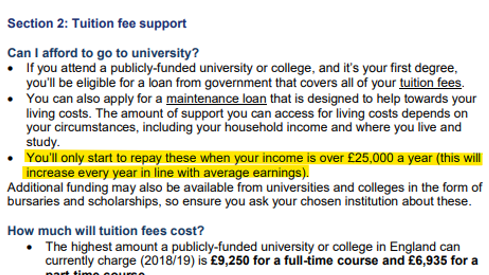Government gave 'misleading' information about student loans, senior ...