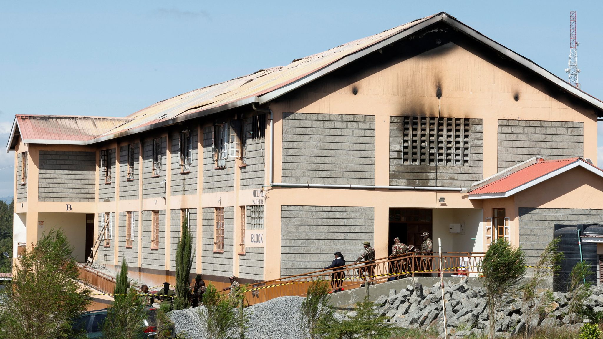 Fire at girls' boarding school in Kenya kills 16 | World News | Sky News