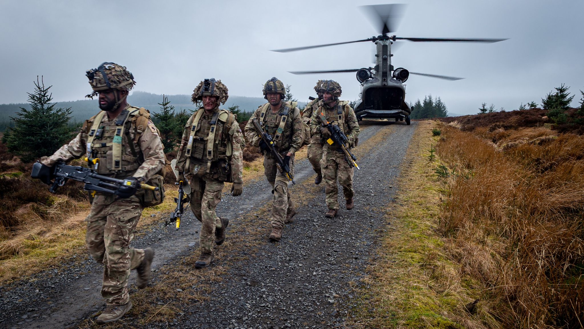 Scottish soldiers prepare for NATO deployment to Estonia with urban ...