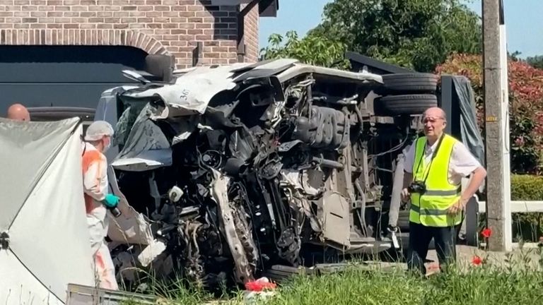 Multiple people killed after train hits school bus in Belgium | World ...