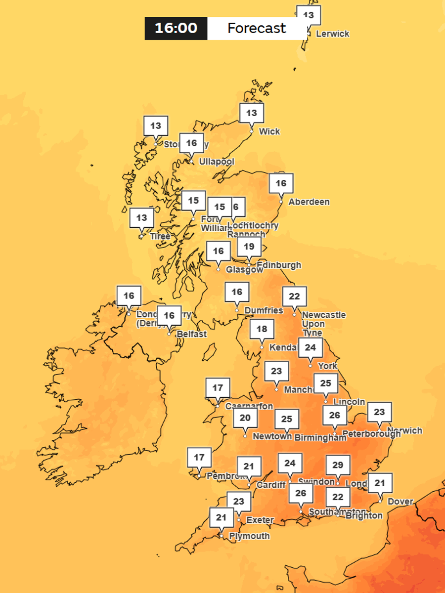 UK weather: Temperatures to fall as record-breaking heatwave comes to ...