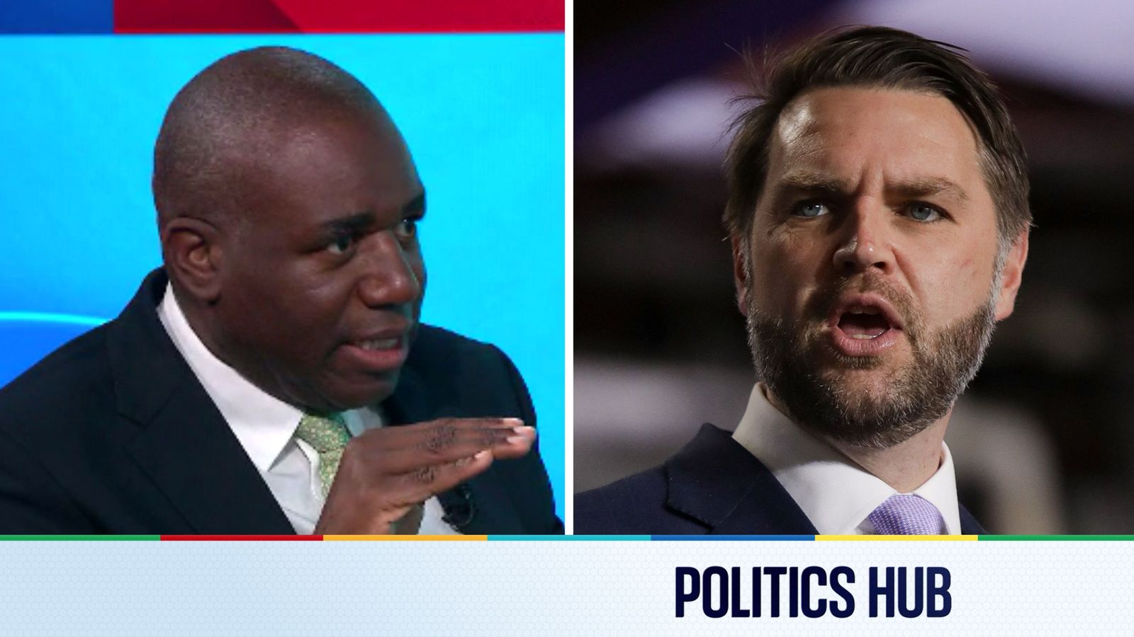 Politics latest - 'Vice president, you're wrong': Lammy reveals details ...