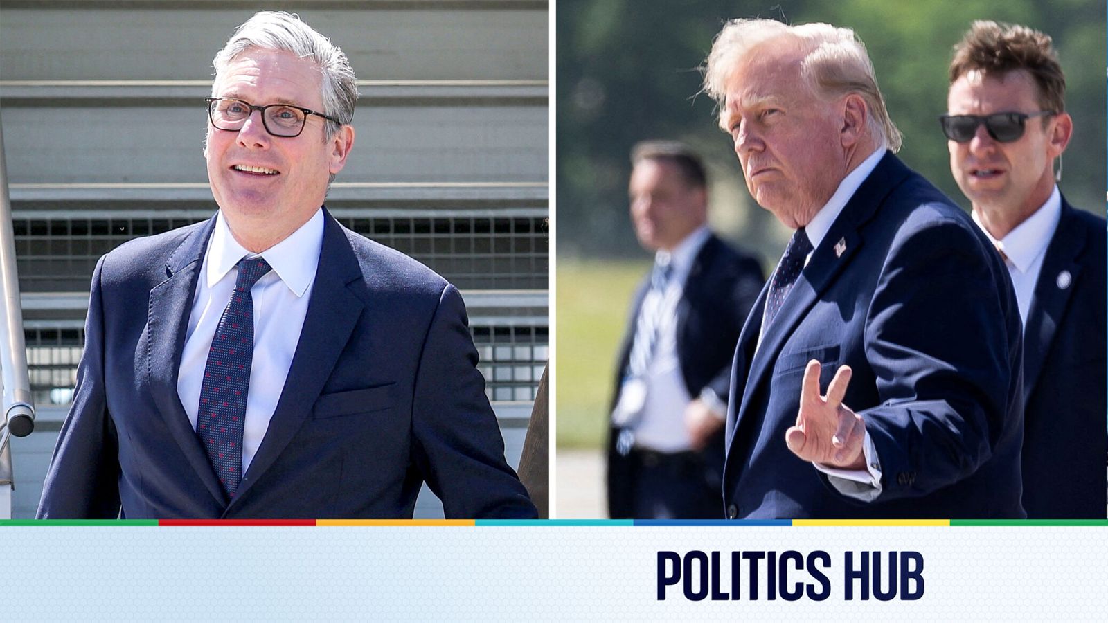 Politics latest: Starmer and Trump arrive at G7 - as social media ban ...